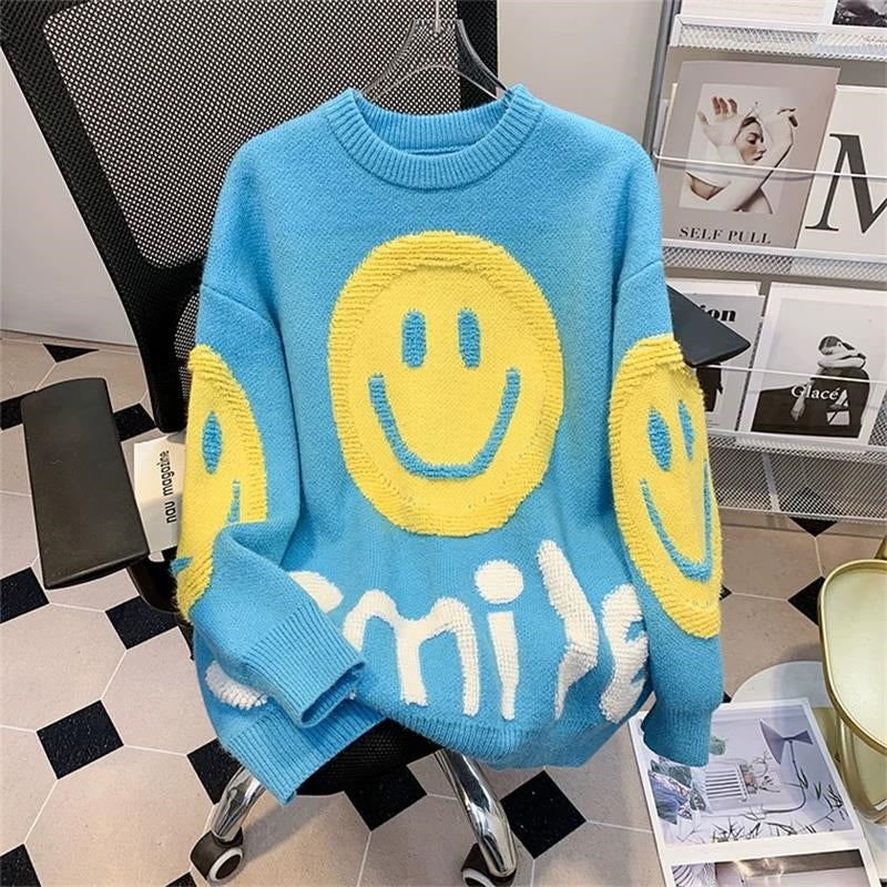 Oversized Fuzzy Smile Sweater – Hoodies For Heroes